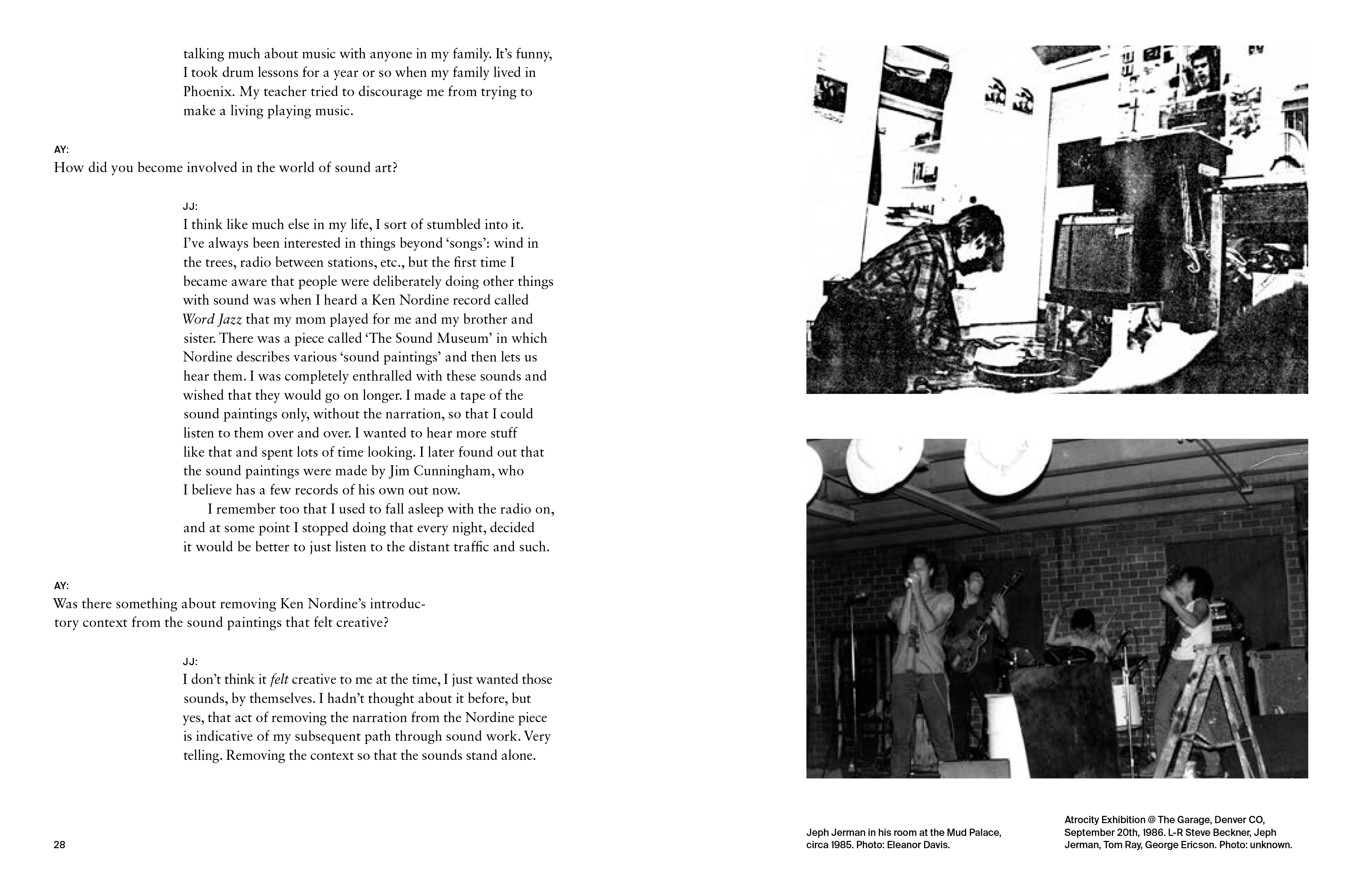 Jeph Jerman : Listen - Les presses du réel (book)